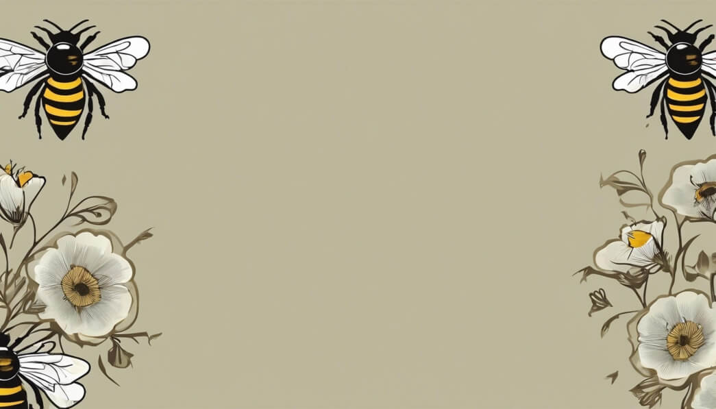 Download Two Bees on White Flowers and Green Leaves Backgrounds Online ...