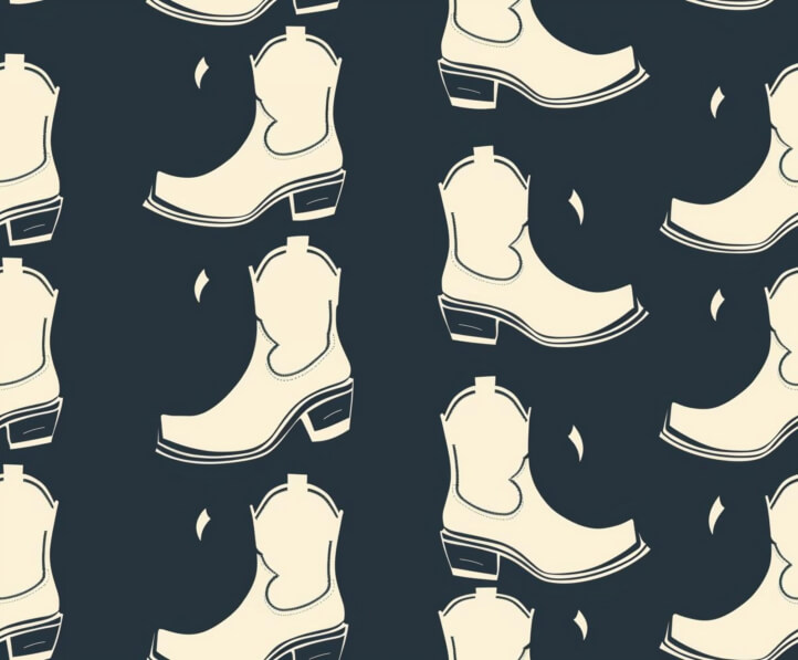 Download Colorful Cowboy Boots Seamless Pattern for Interior Design ...