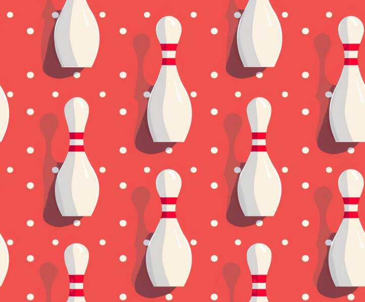 Download Seamless Bowling Pin Pattern Patterns Online - Creative Fabrica