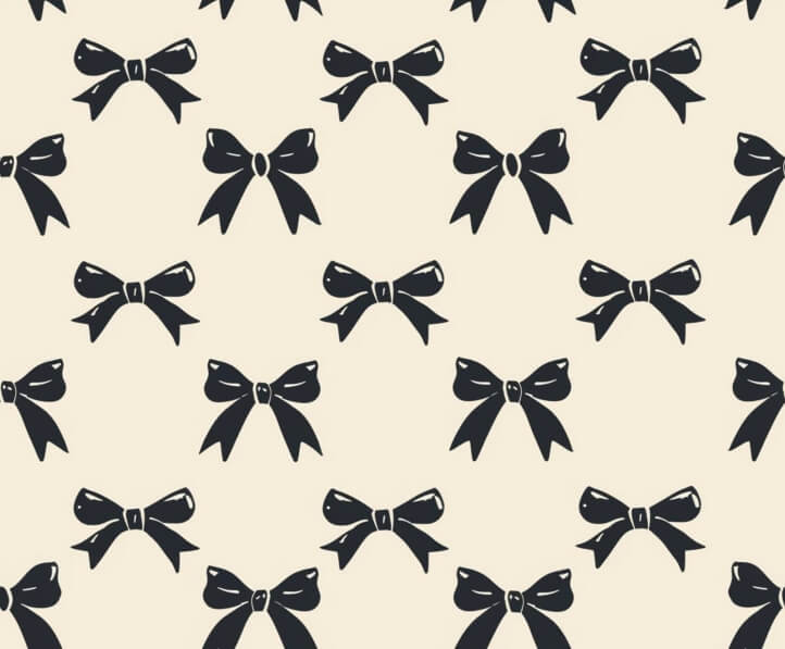 Download Seamless Black Bows Pattern Patterns Online - Creative Fabrica