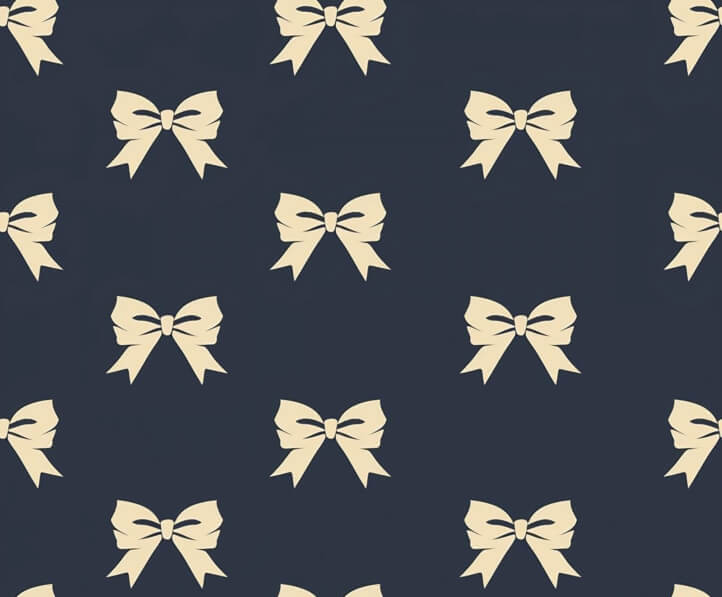Download Seamless Beige Bows Pattern on Dark Blue Background Patterns ...