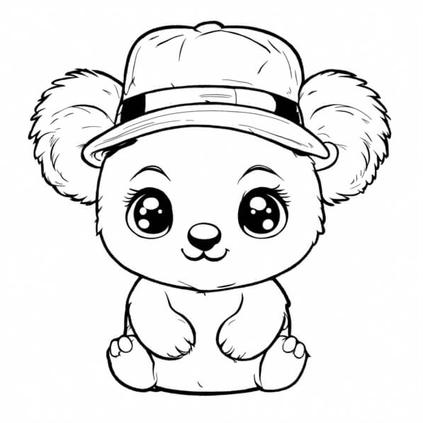 Download Cute Koala Bear Coloring Page Coloring pages Online - Creative ...
