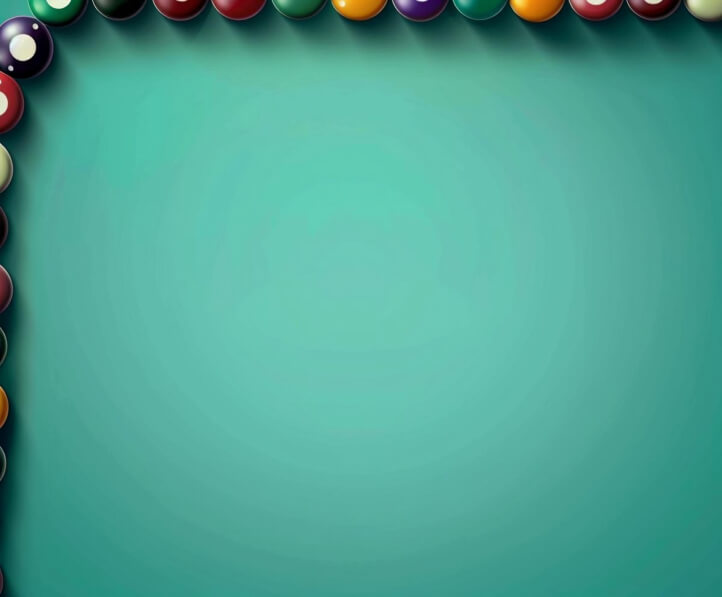 Download Colorful Pool Balls in Billiards Frame Backgrounds Online ...