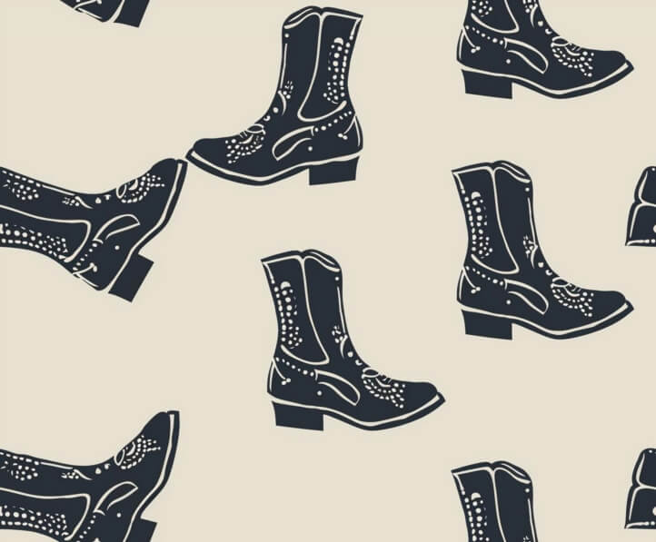 Download Seamless Cowboy Boot Pattern on Beige Background Patterns ...