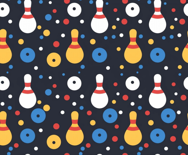 Download Colorful Bowling Pin and Ball Seamless Pattern Patterns Online ...
