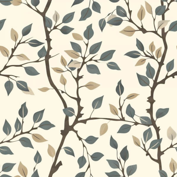 Download Brown, Beige, and Blue Leaves Seamless Pattern Patterns Online ...