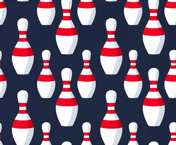 Download Red, White, and Blue Bowling Pins Seamless Pattern Patterns ...