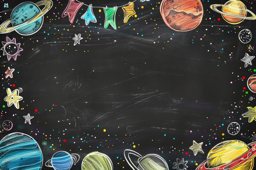 Download Space-themed Chalkboard Background Backgrounds Online ...