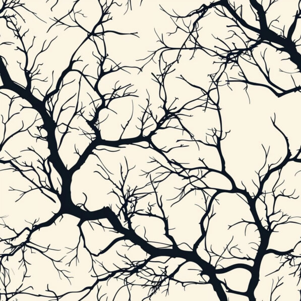 Download Seamless Black and White Branches Pattern Patterns Online ...
