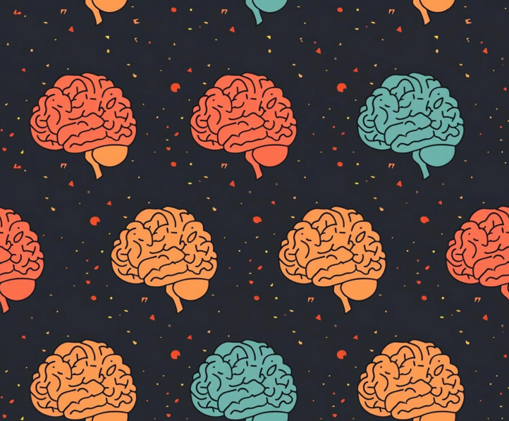 Download Seamless Brain Pattern with Stars Patterns Online - Creative ...