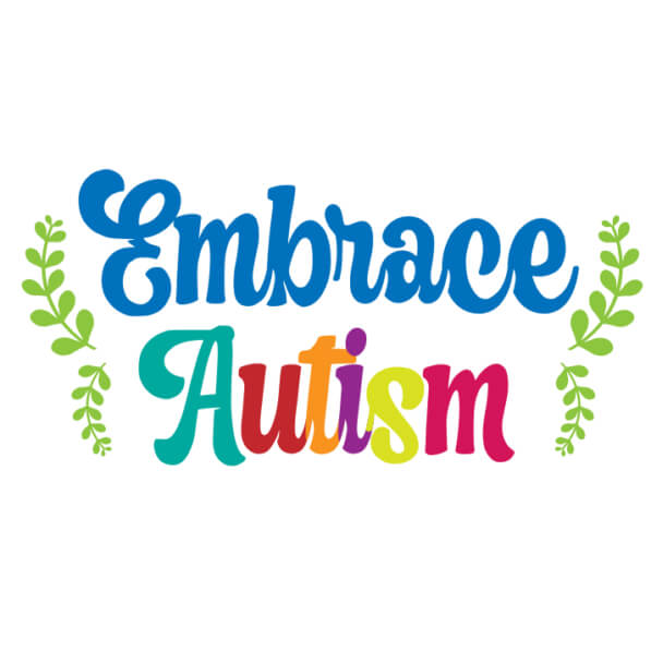 Download Embrace Autism in Colorful Letters with Leaves and Balloons ...
