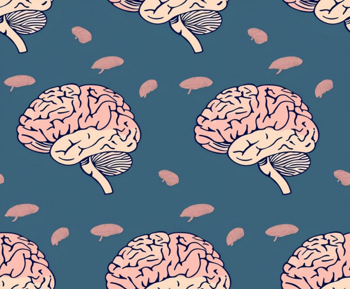 Download Seamless Brain Pattern in Pink and Blue Patterns Online ...