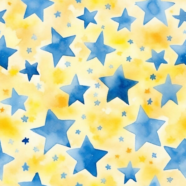 Download Blue and Yellow Star Pattern Patterns Online - Creative Fabrica