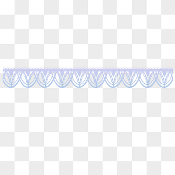Download Blue and White Scallop Border PNGs Online - Creative Fabrica