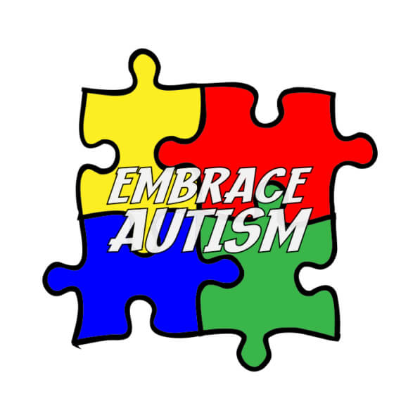 Download Colorful Puzzle Piece with 'Embrace Autism' Text Quotes Online ...