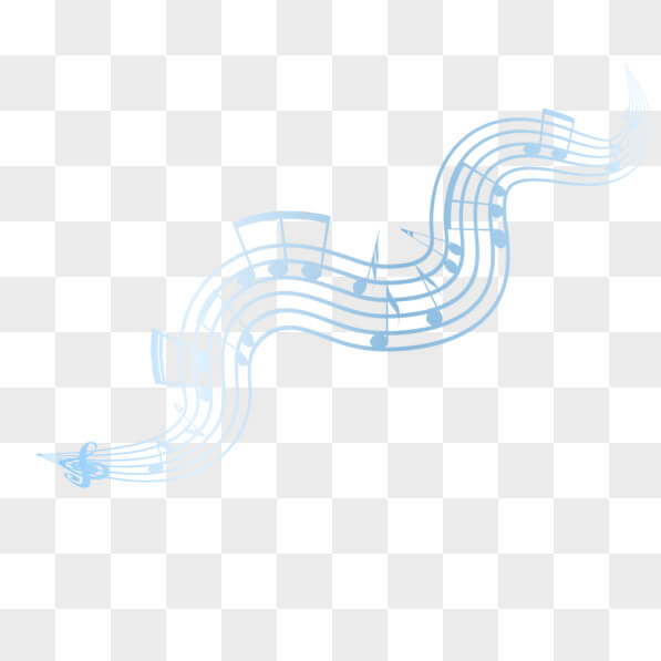Descarga Diseño de Nota Musical Azul PNGs En Línea - Creative Fabrica