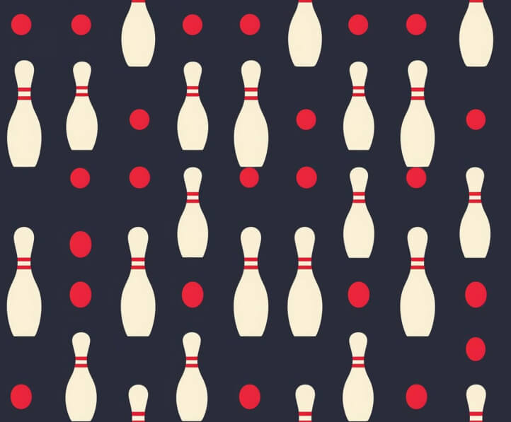 Download Seamless Bowling Pin and Polka Dot Pattern Patterns Online ...