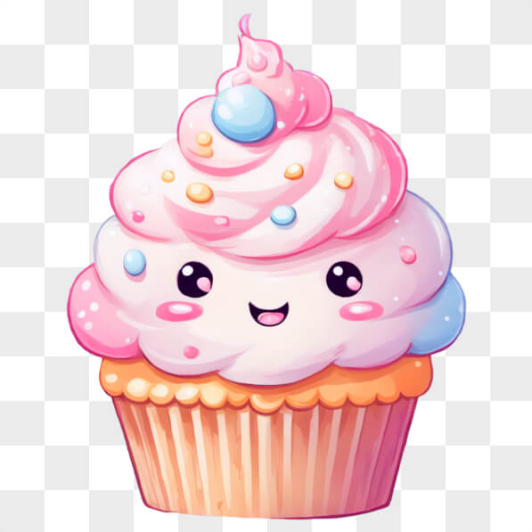 Download Kawaii Cupcake Display Kawaii Online - Creative Fabrica