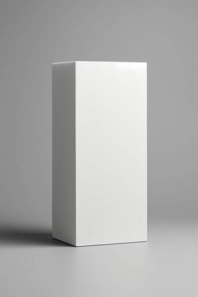 Download White Box 3D Rendering on Grey Background Mockups Online ...