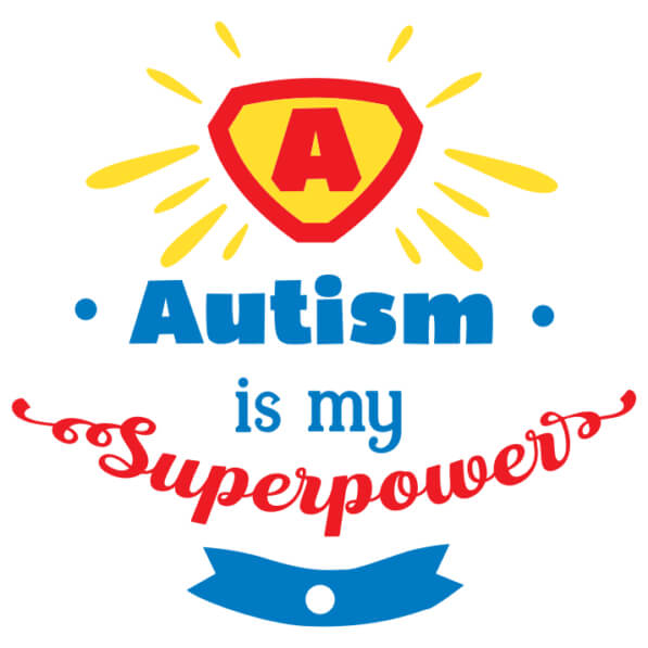 Descarga Superhéroe de dibujos animados con el mensaje 'el autismo es ...