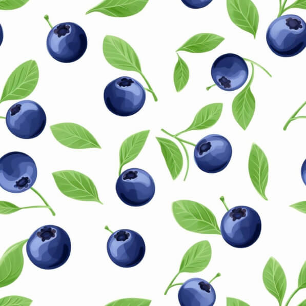 Download Blueberry Seamless Pattern Patterns Online - Creative Fabrica