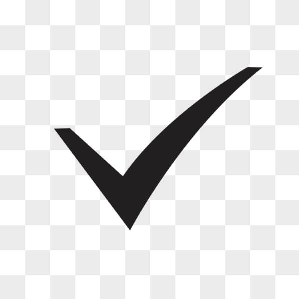 Download Black Check Mark Symbol PNGs Online - Creative Fabrica