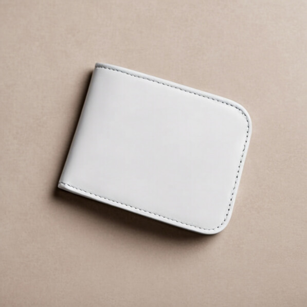 Download White Leather Wallet on Beige Surface Mockups Online ...
