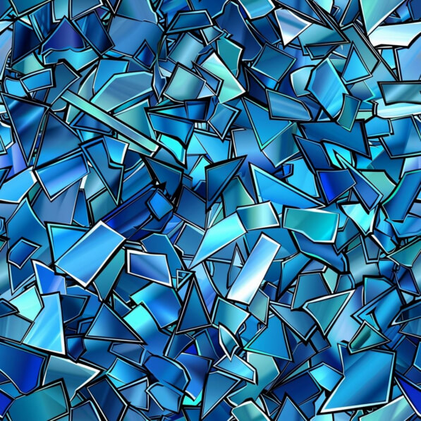 Download Abstract Blue Mosaic Of Broken Glass Pieces Patterns Online Creative Fabrica