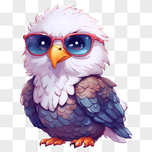Download Kawaii Cartoon Bird with Sunglasses Kawaii Online - Creative ...
