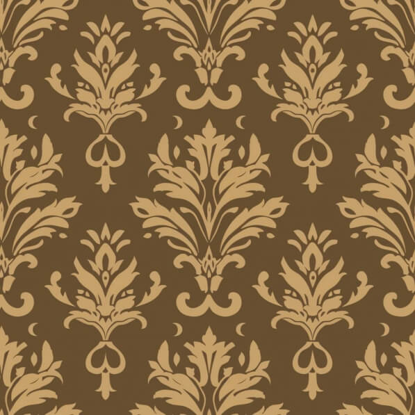 Download Brown and Beige Damask Pattern with Floral Designs Patterns ...