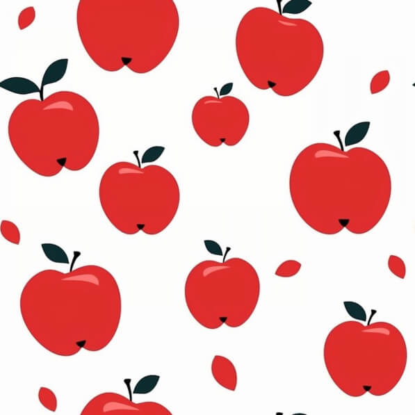 Download Colorful Apple Pattern: Red, Green, Yellow, and Orange Apples ...
