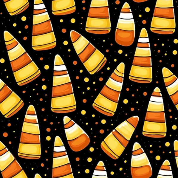 Download Candy Corn Seamless Pattern on Black Background Patterns ...