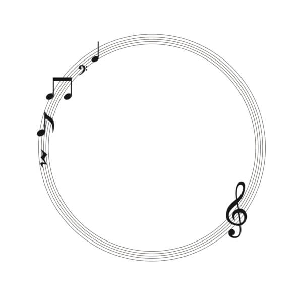 Download Musical Composition in Circular Frame Frames Online - Creative ...
