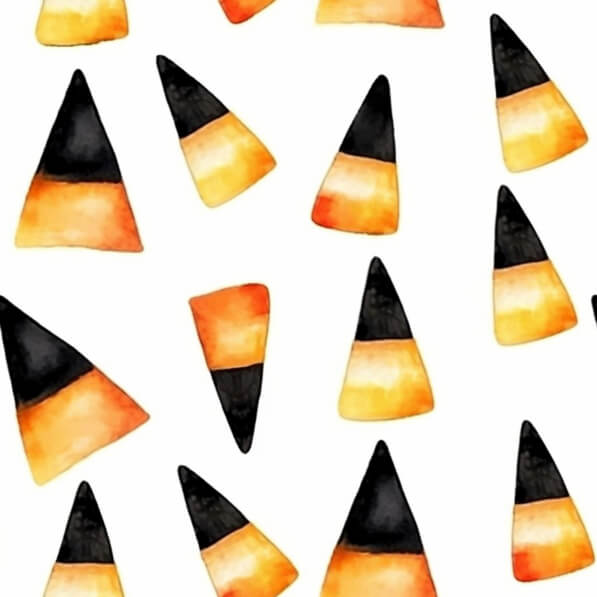 Download Orange and Black Candy Corn Pattern on White Background ...