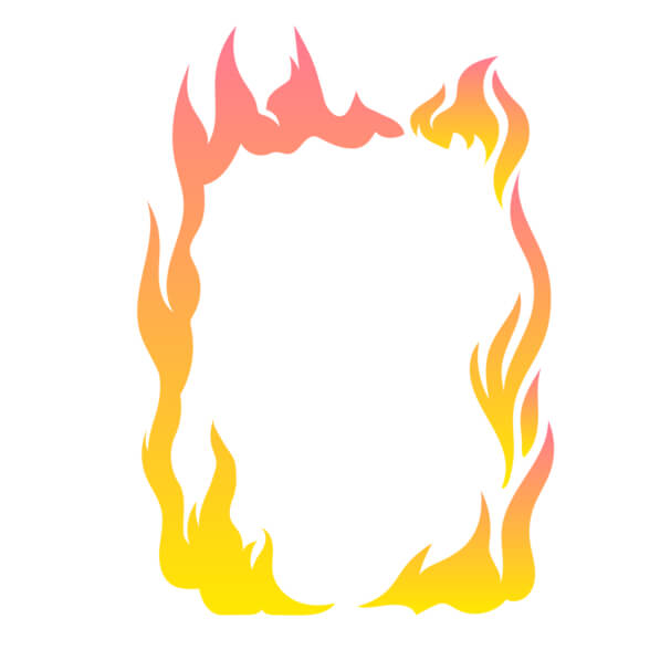 Download Fire Flames Frame Frames Online - Creative Fabrica
