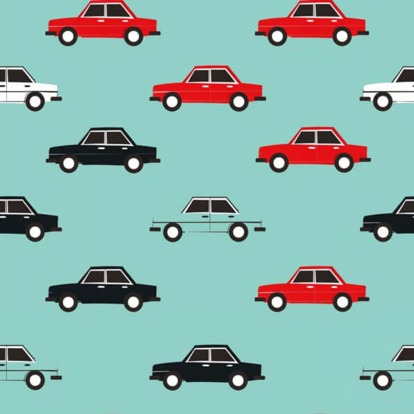 Download Seamless Red, Black, and White Cars Pattern Patterns Online ...