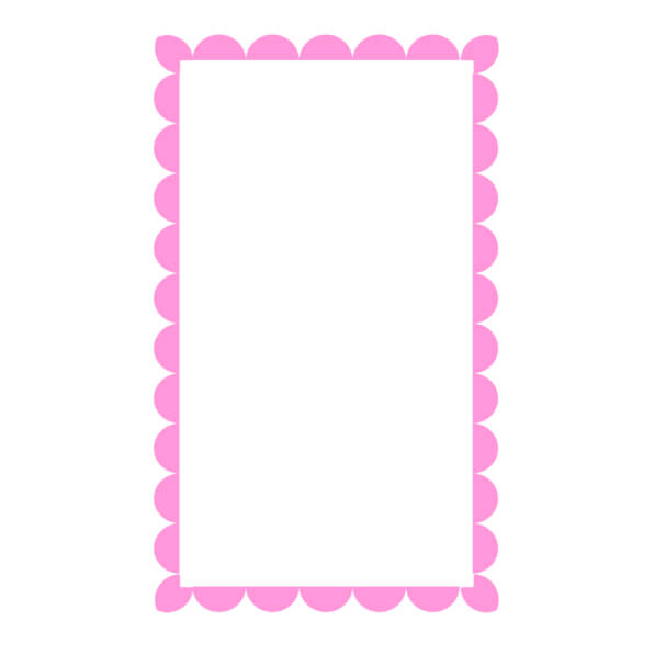 Download Pink Scalloped Frame Frames Online - Creative Fabrica