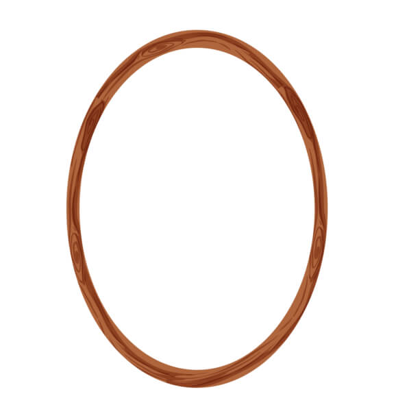 Download Oval Wooden Frame Frames Online - Creative Fabrica