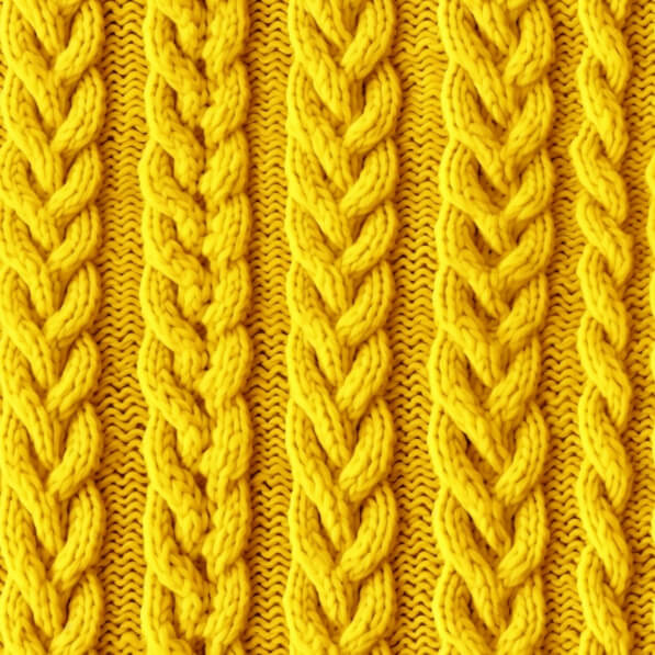 Download Yellow Knitted Fabric with Cables Patterns Online - Creative ...
