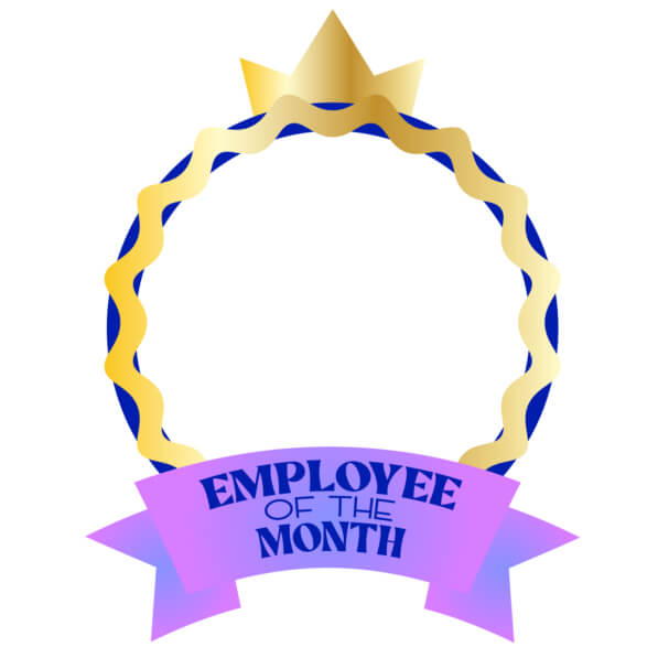 Download Employee Of The Month Award with Crown and Ribbon Frames ...