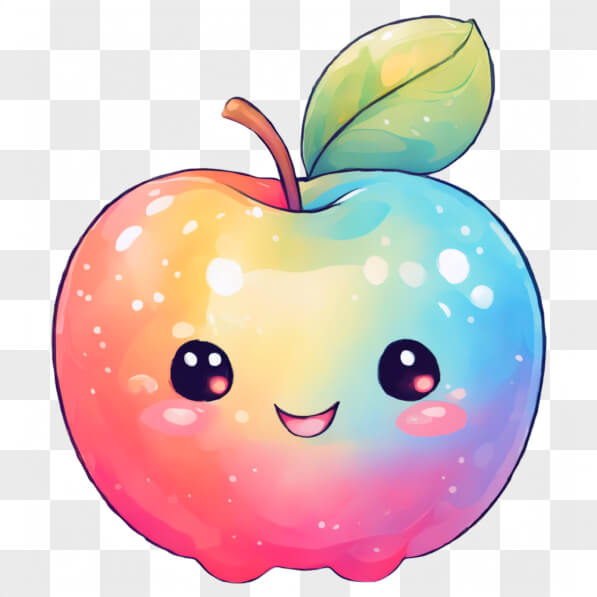 Baixe Maçã Cartoon Kawaii Kawaii - Creative Fabrica
