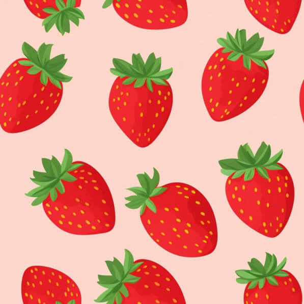 Download Seamless Red Strawberry Pattern Patterns Online - Creative Fabrica