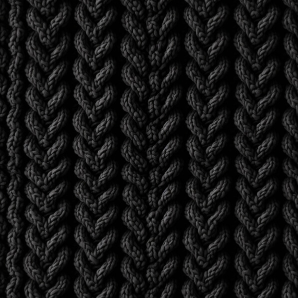 Download Black Knitted Fabric with Braided Lines Patterns Online ...