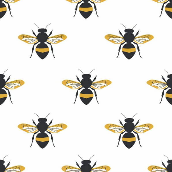 Download Seamless Pattern of Black and Yellow Bees Patterns Online ...