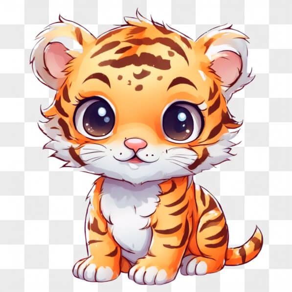 Download Kawaii Tiger Cub Educational Image Kawaii Online - Creative ...