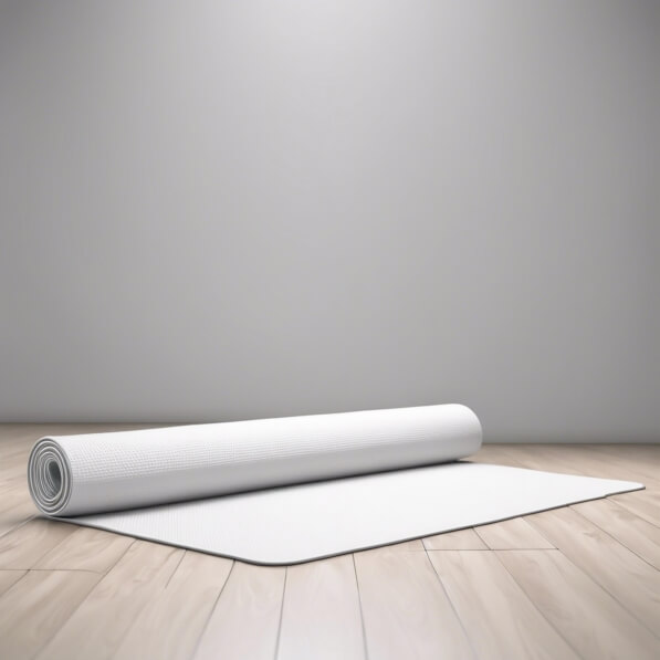 Download White Yoga Mat in an Empty Room Mockups Online - Creative Fabrica