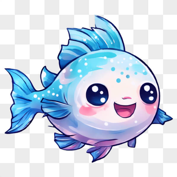 Download Kawaii Smiling Fish Kawaii Online - Creative Fabrica