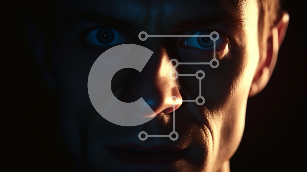 Man Staring into the Distance stock photo | Creative Fabrica