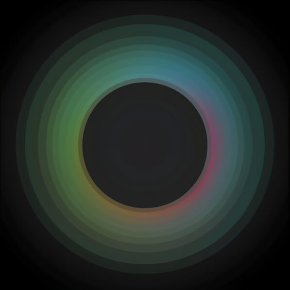 Download Abstract Rainbow Circle on Black Background Backgrounds Online ...