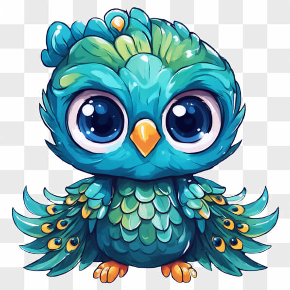Download Kawaii Blue Bird Illustration Kawaii Online - Creative Fabrica